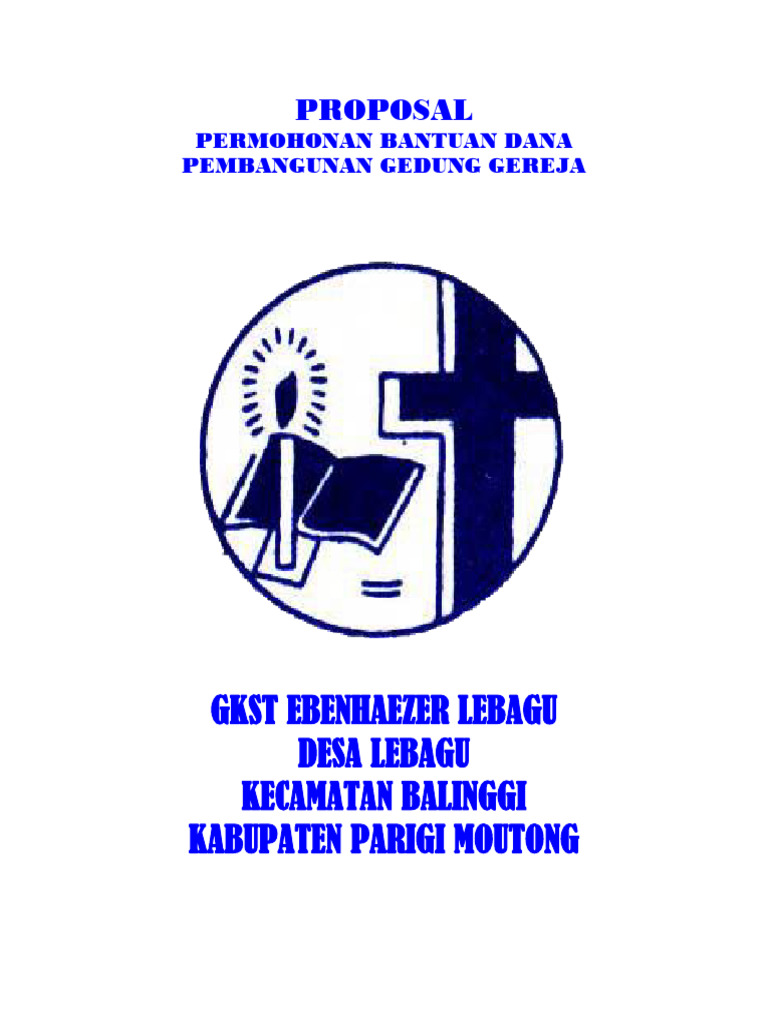 Proposal Pembangunan Gereja GKST Ebenhaezer Lebagu | PDF
