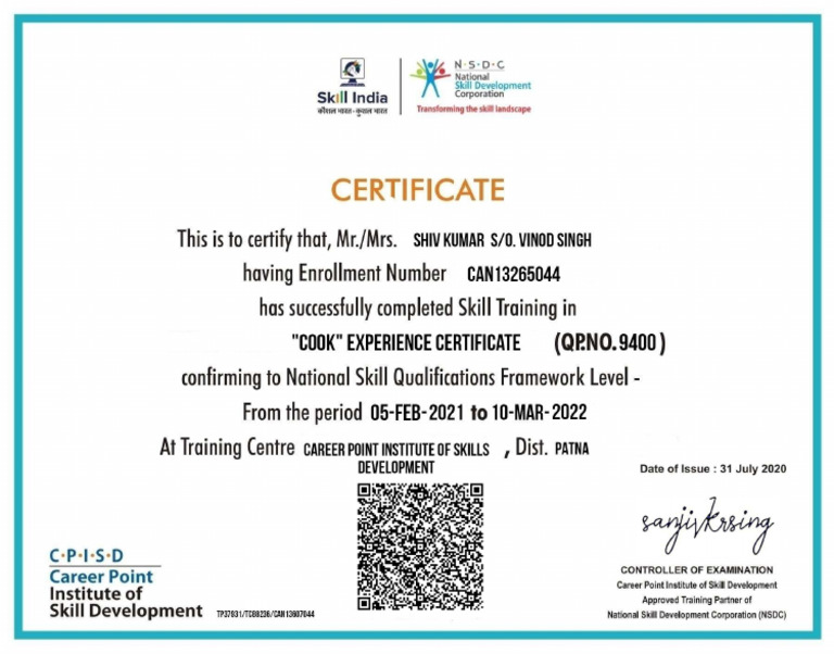 Shiv Kumar NSDC | PDF