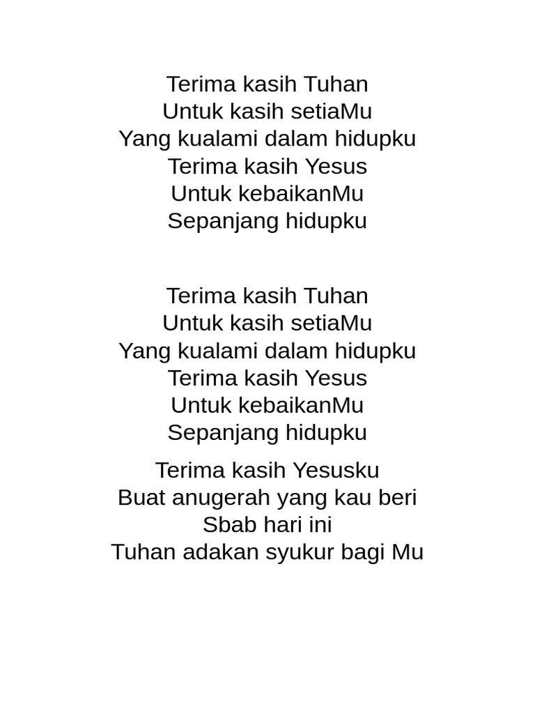 Lagu Puji Sembah | PDF