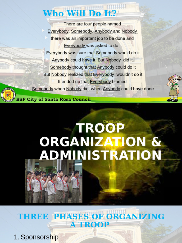 S 24 - Troop Organization and Administration | PDF | Scouting