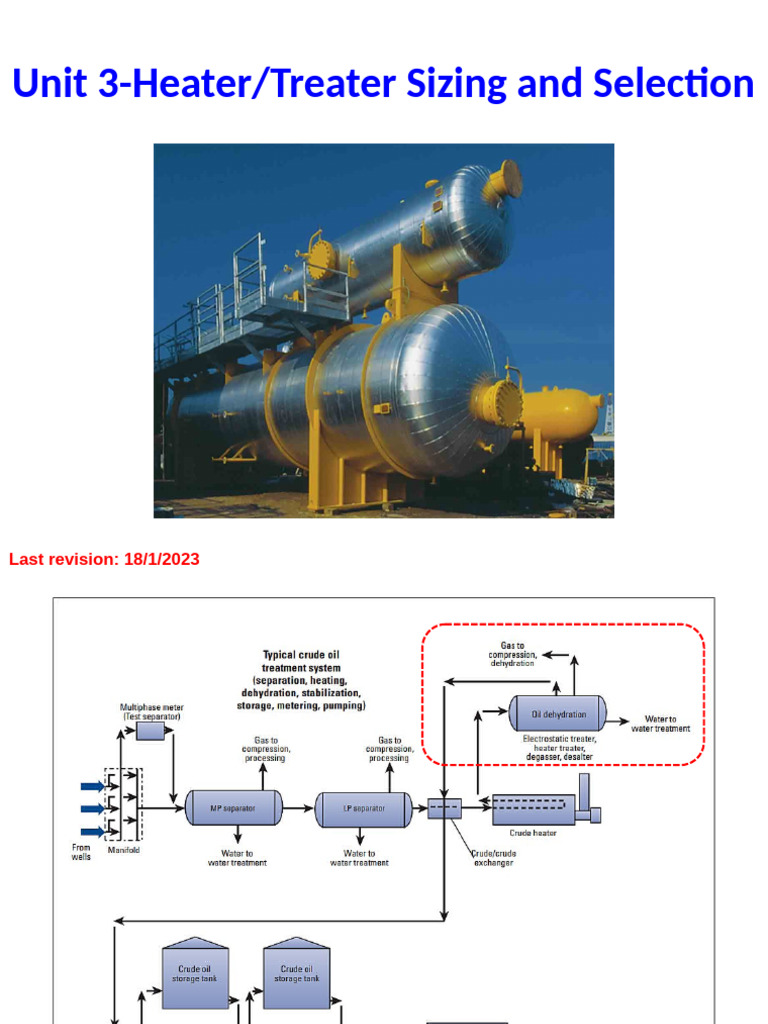 +++AECH3321 - Unit - 3 - HeaterTreater Sizing and Selection 2 | PDF