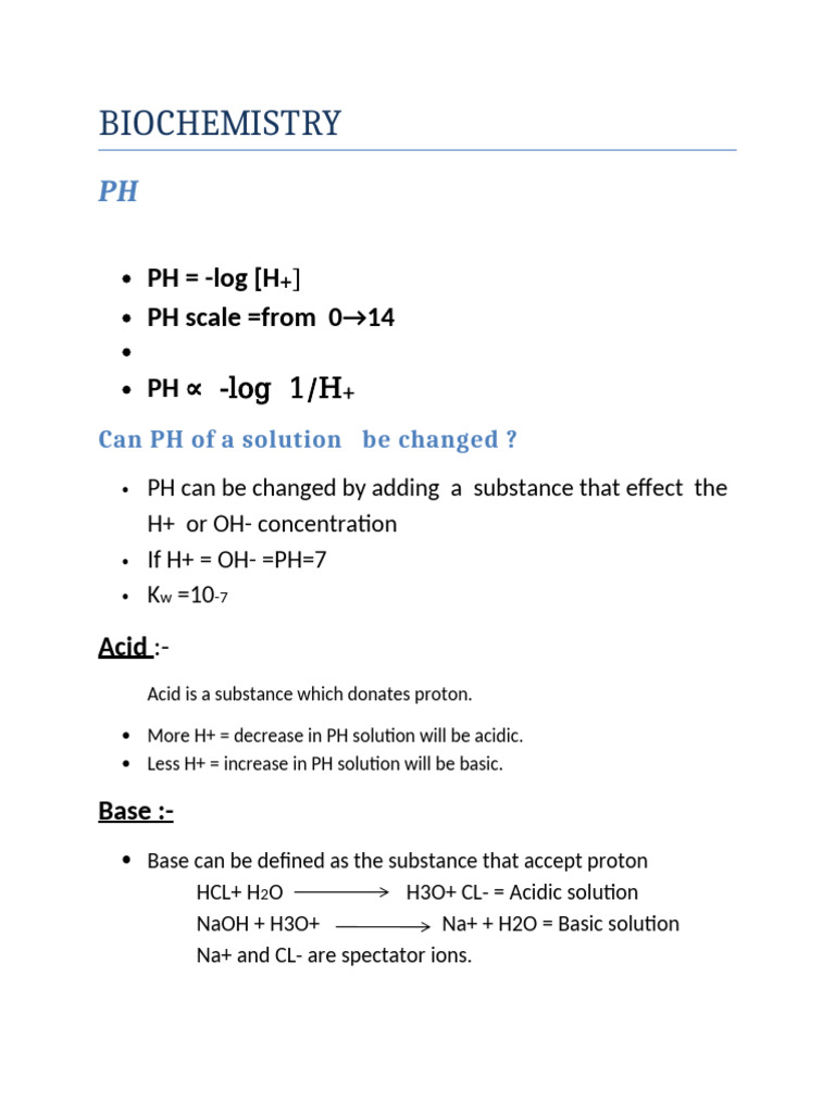 BIOCHEMISTRY | PDF | Science & Mathematics