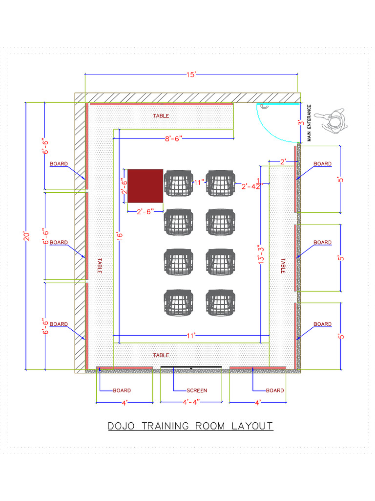 Dojo Room Training Layout | PDF