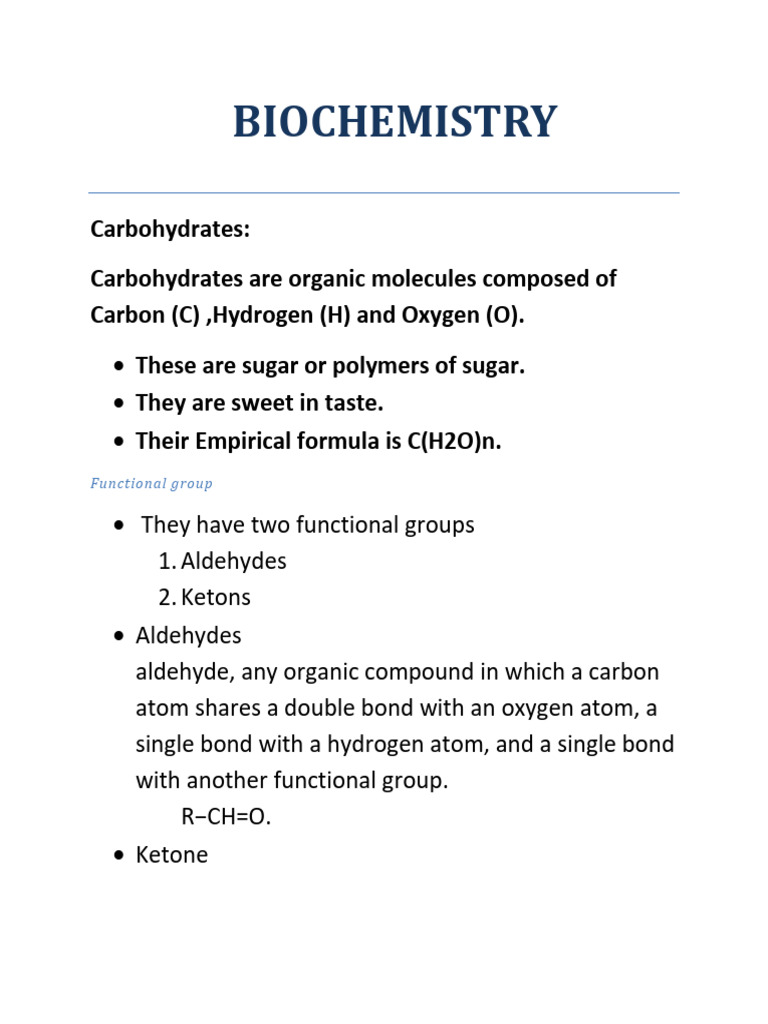 BIOCHEMISTRY | PDF