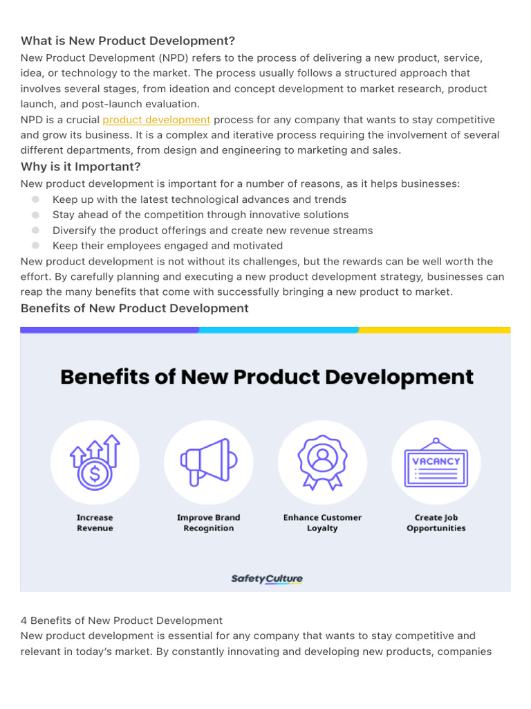 What Is New Product Development | PDF
