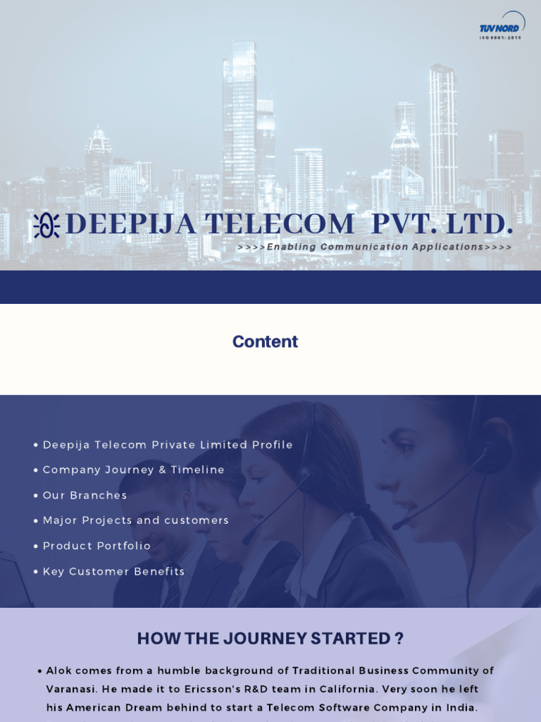 Deepija Telecom Company Presentation | PDF