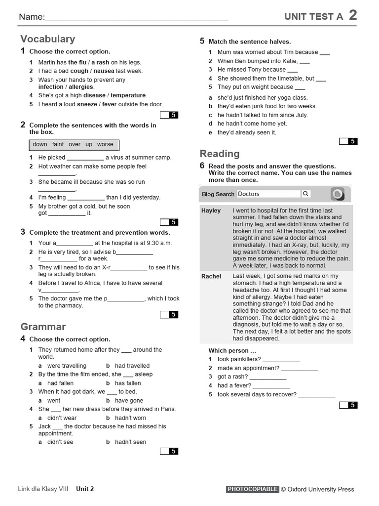 Link L8 U2 Unit Testa | PDF