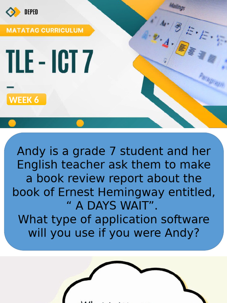 ICT W6 Word Processing | PDF