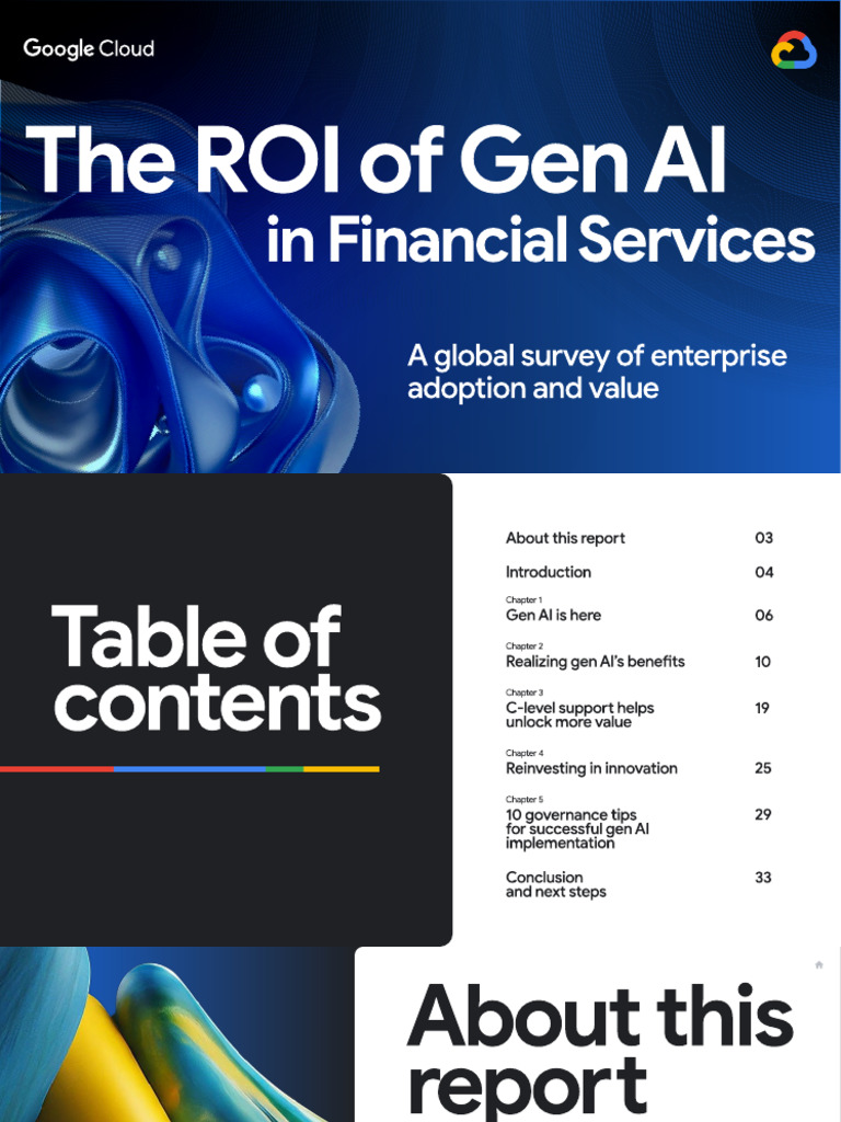 The ROI of Gen AI in Financial Services | PDF