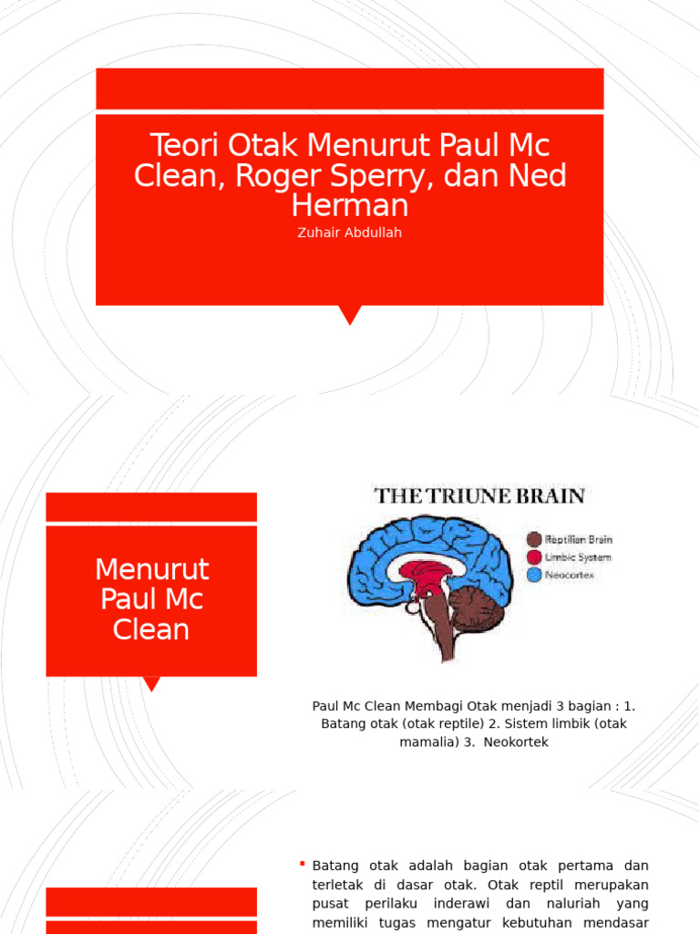 Teori Otak Menurut Paul MC Clean, Roger | PDF
