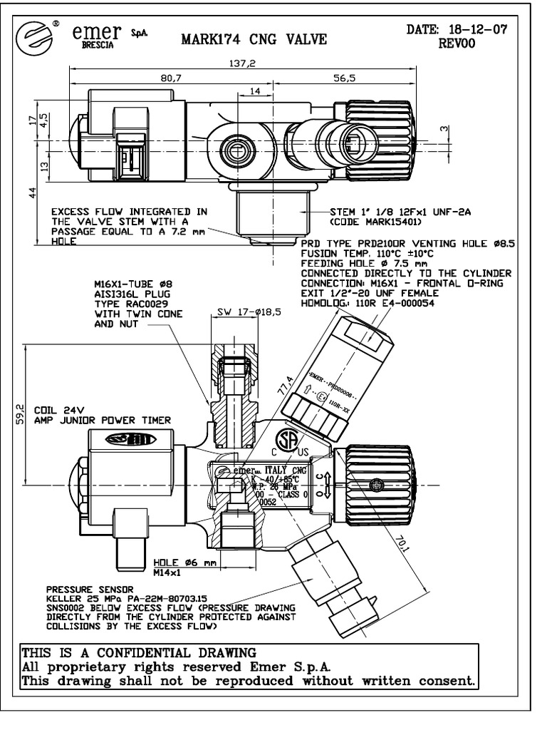 Nacrt_emer Mark 174 Cng Valve | PDF