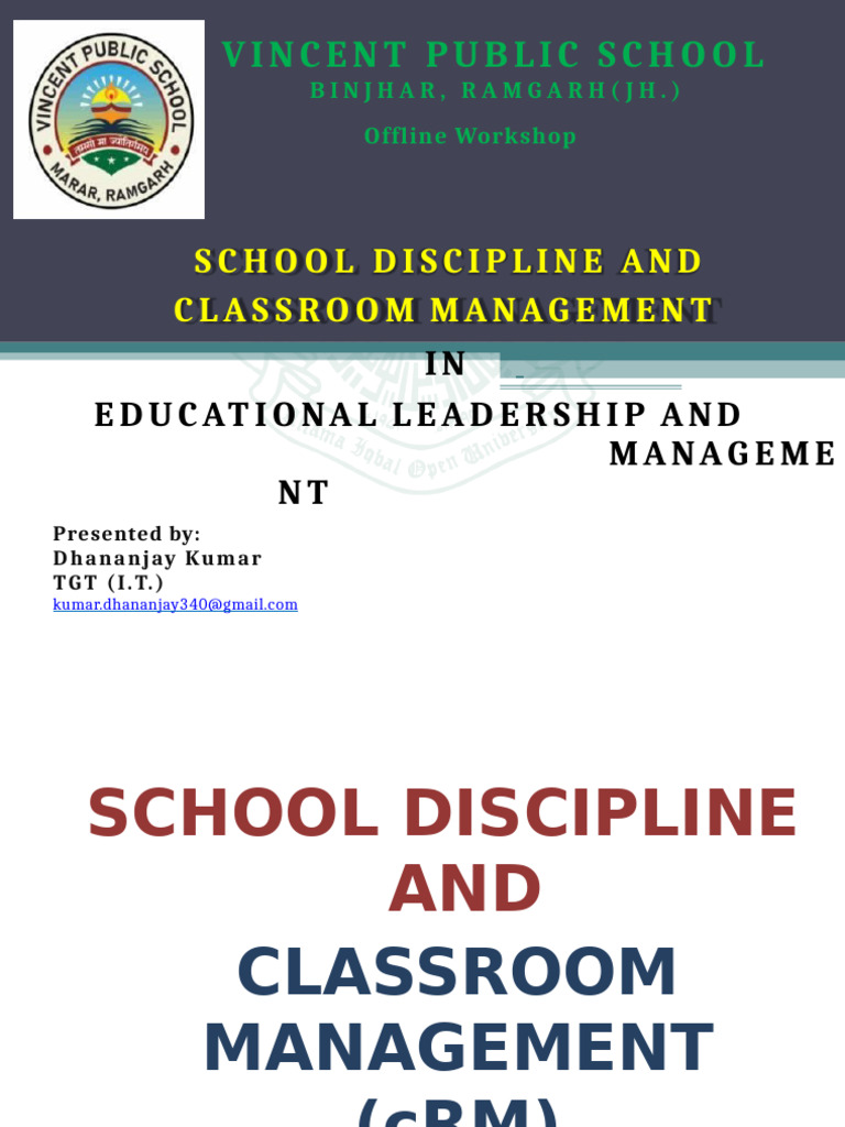 School Discipline & Classroom Management | PDF