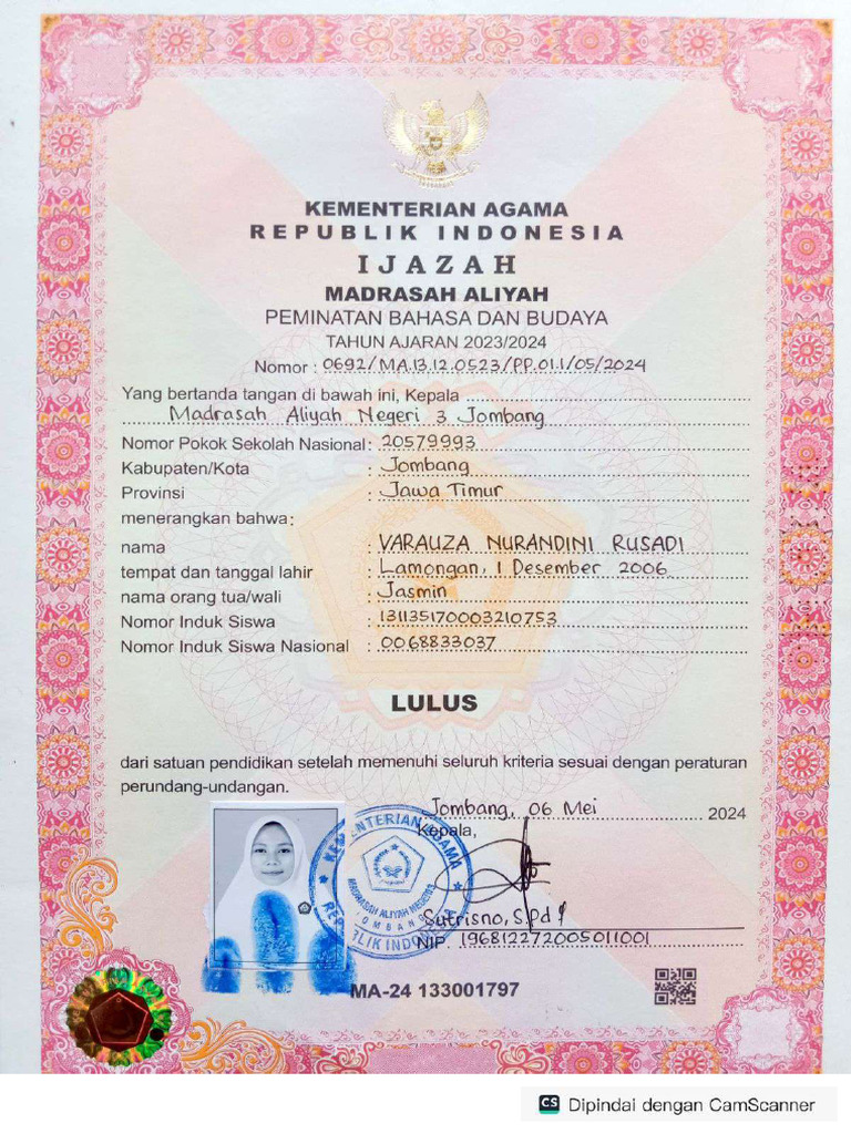 Scan Ijazah | PDF