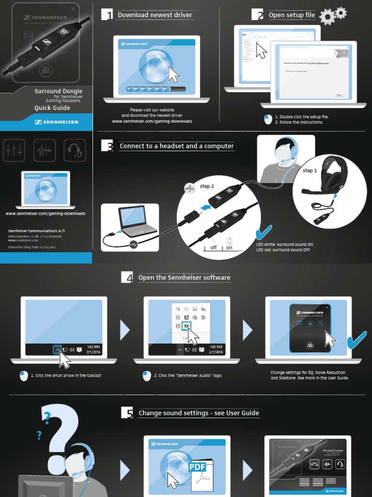 Surround Dongle Quick Guide en | PDF