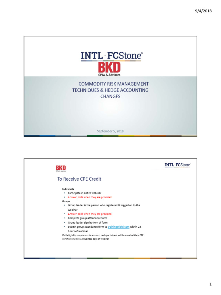 Learning Materials - Commodity Risk Management Techniques | PDF