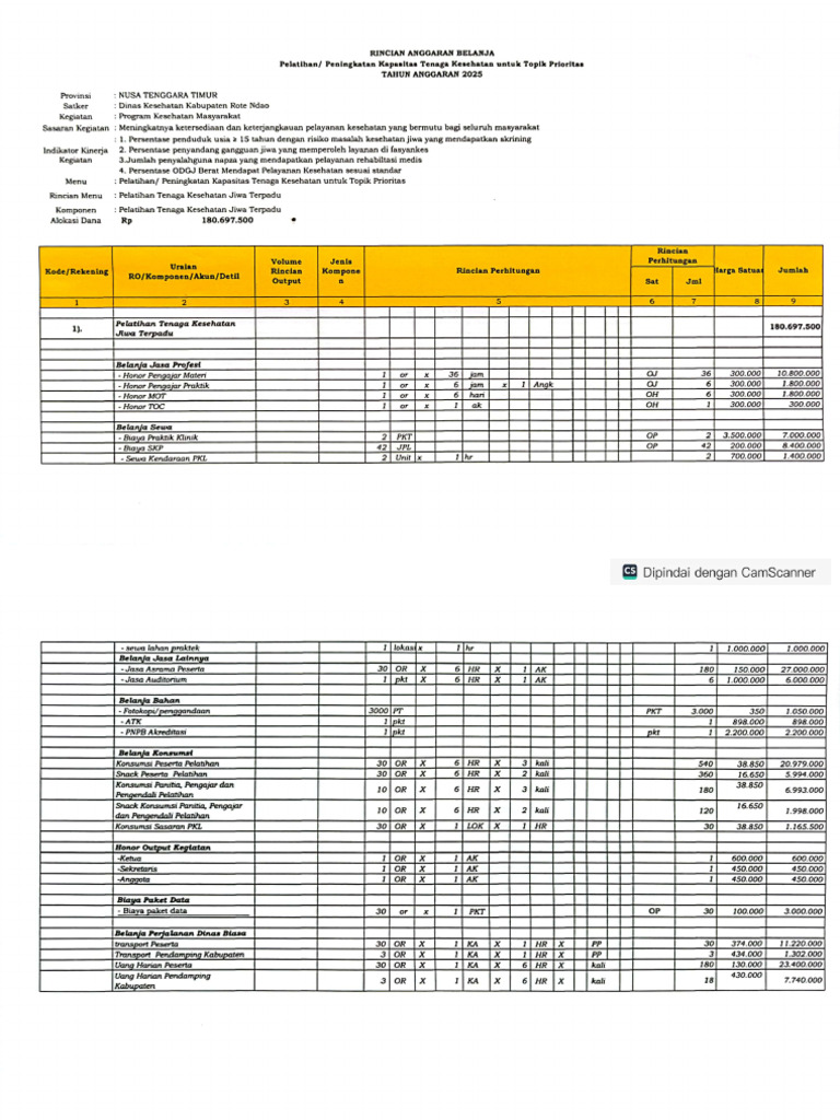 Rab Pelatihan Keswa Terpadu 2025 | PDF