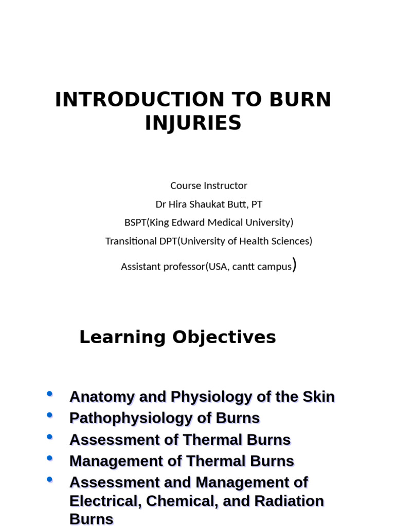 Burn Injuries | PDF