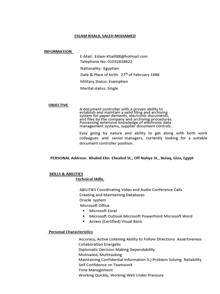 Eslam Khalil CV | PDF