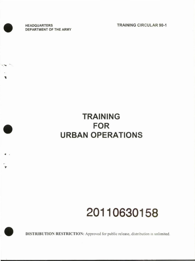 Training For Urban Operations | PDF