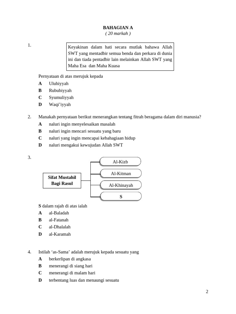 Pp1 Tasawwur f4 k1 2015 | PDF | Semitic Words And Phrases | Religious Belief And Doctrine