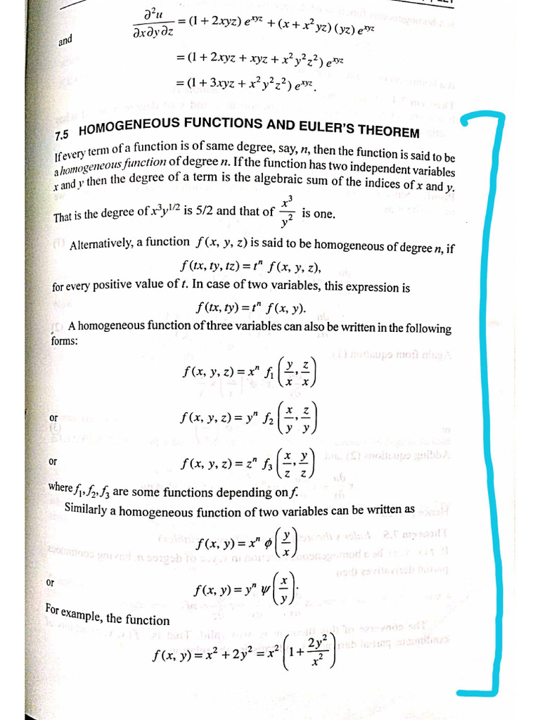 Homogeneous function | PDF