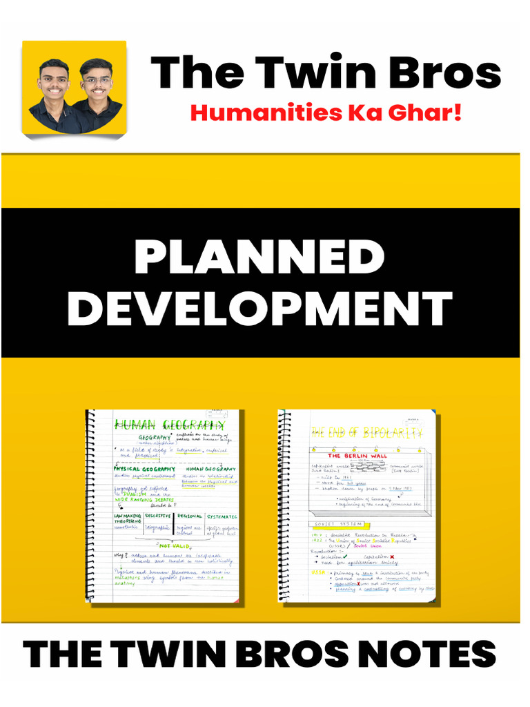 Planned Development Notes by The Twin Bros | PDF