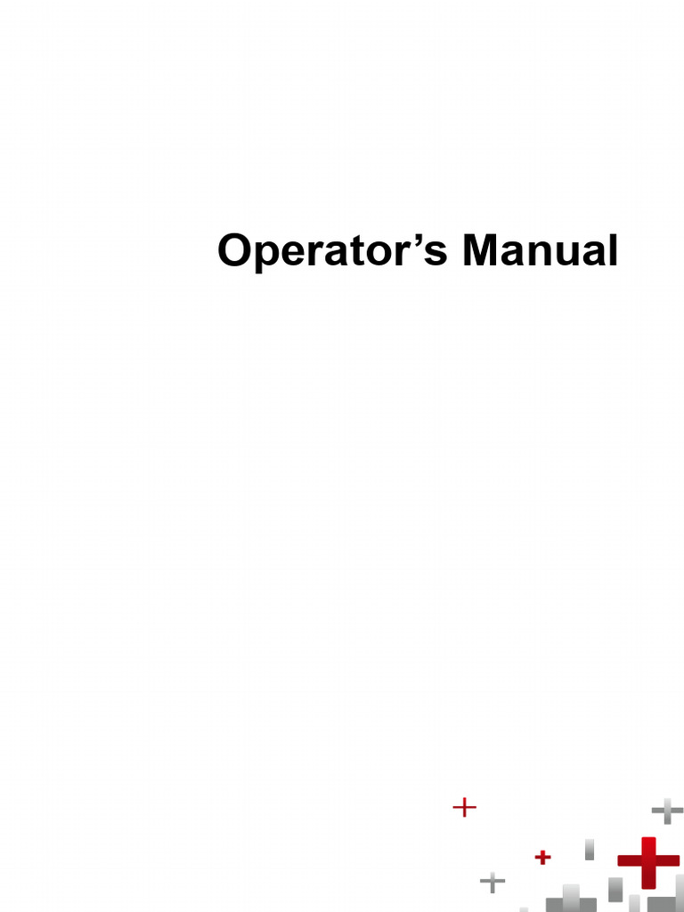 DH76 Auto Hematology Analyzer Operator's Manual | PDF