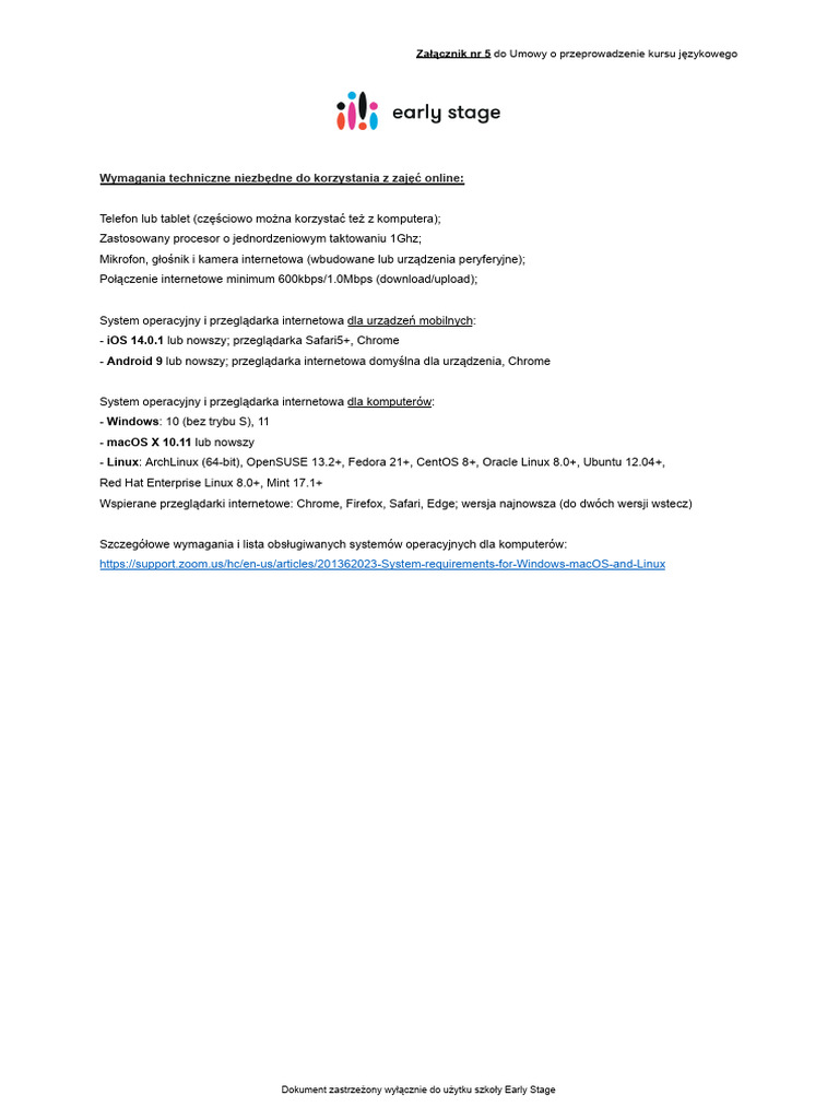 Zalacznik NR 5. Wymagania Techniczne | PDF