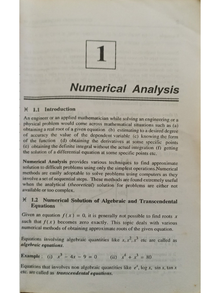 Numerical Analysis Notes-1 | PDF