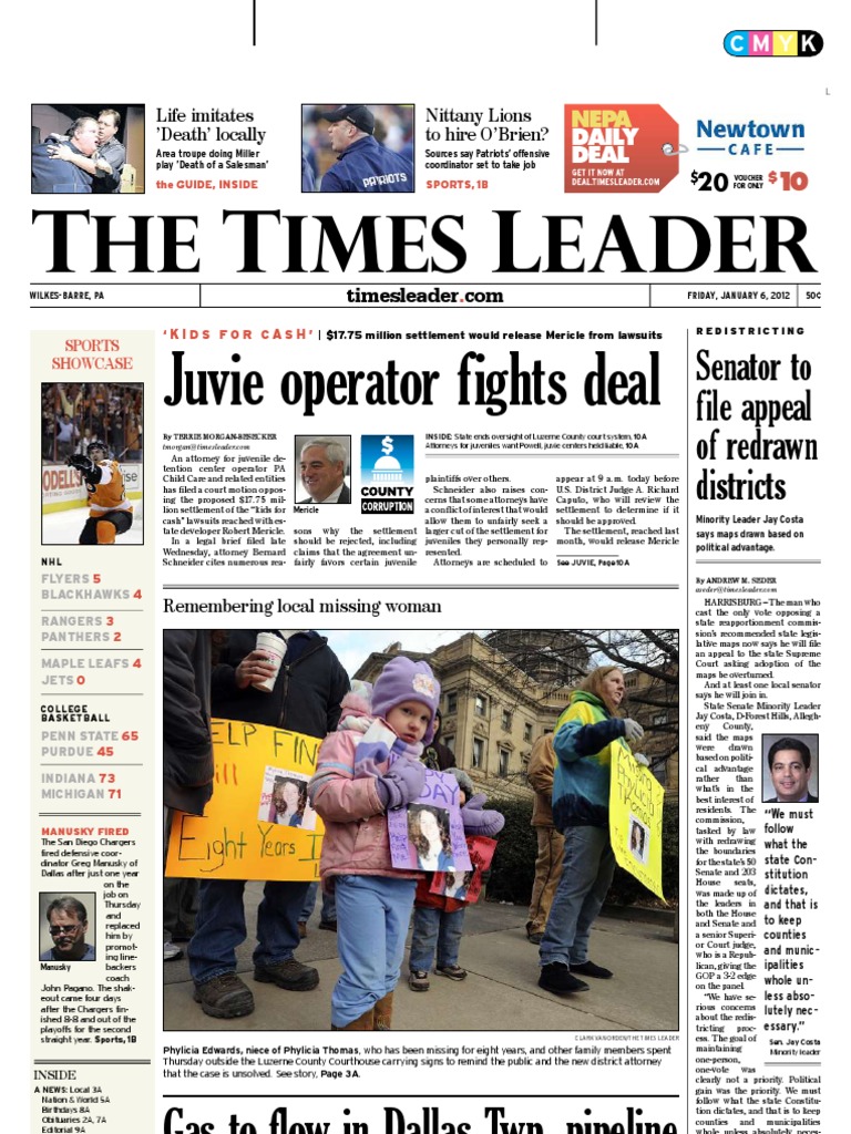 Times Leader 01-06-2012 | PDF | Wilkes Barre | Scranton
