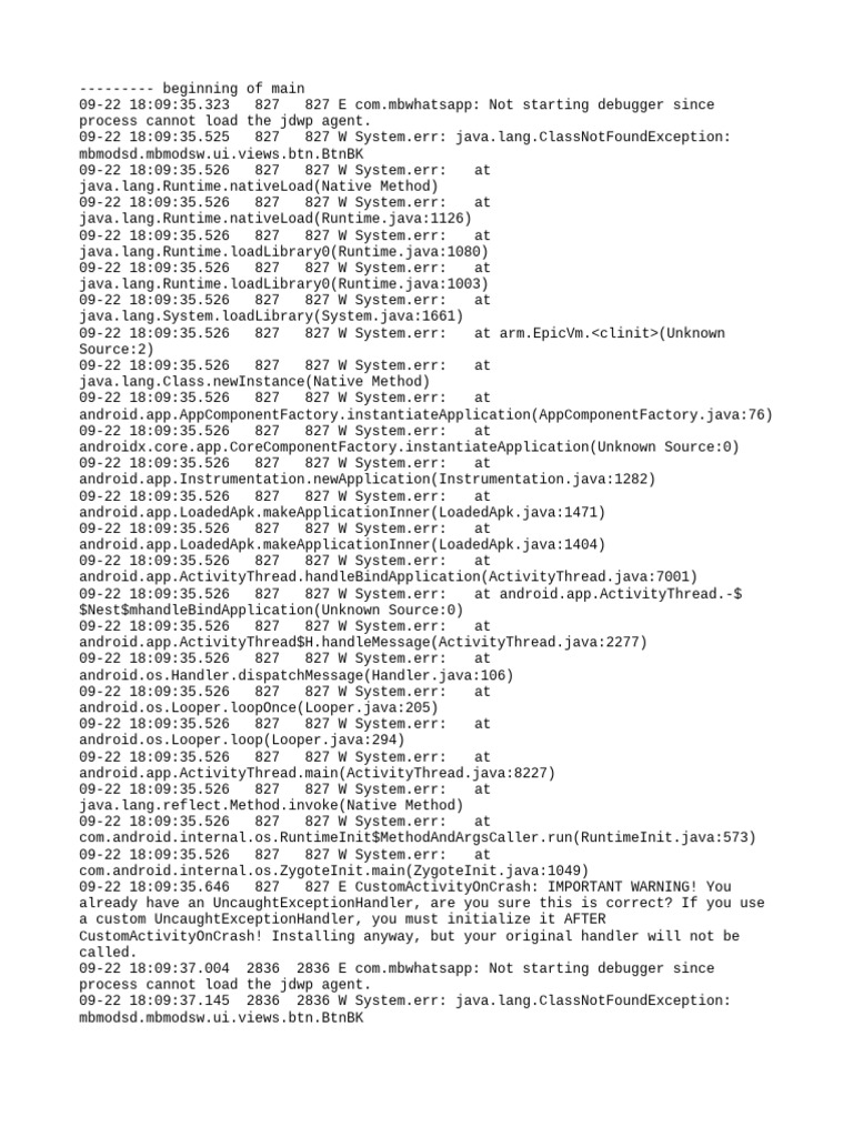 Logcat | PDF