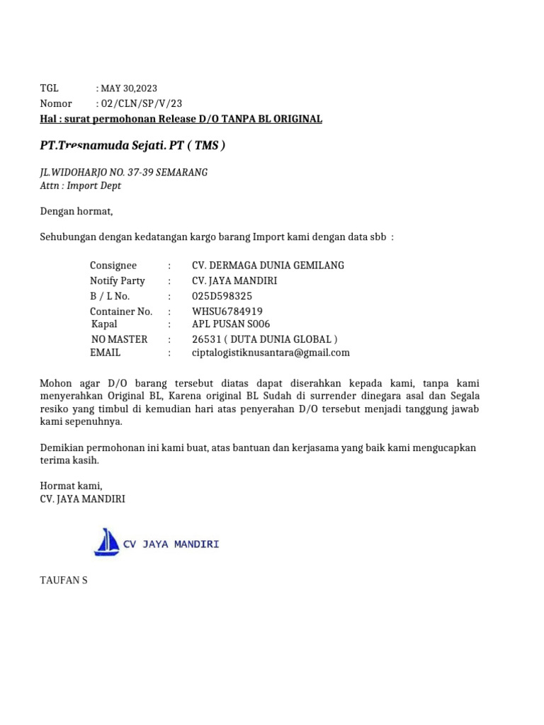 Aziz Wan Hai DDG SJ | PDF