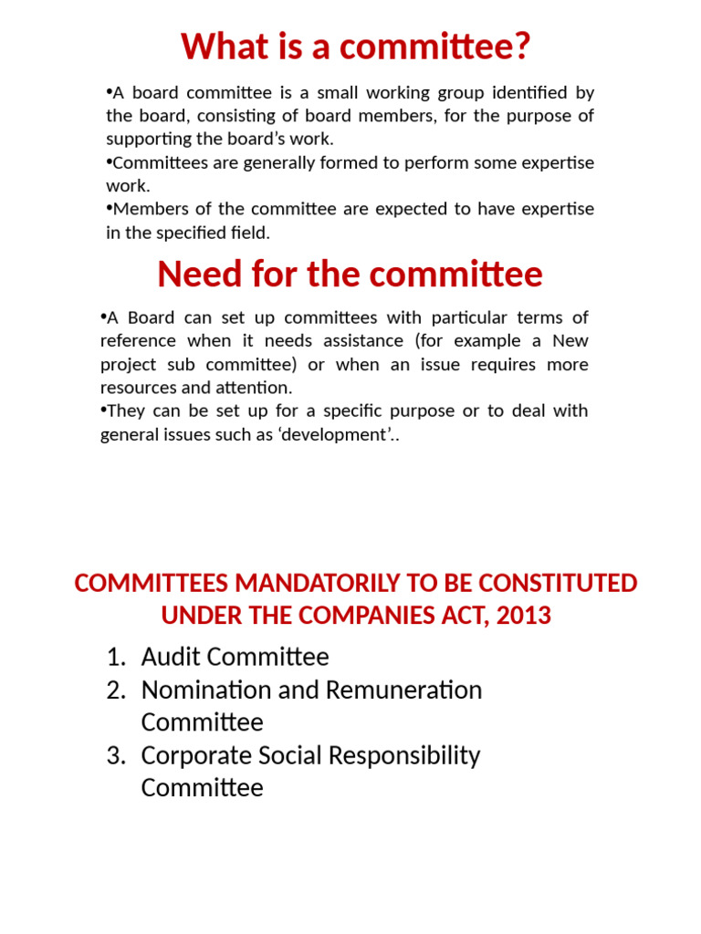 What Is A Committee? | PDF