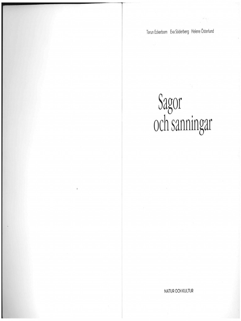 Sagor Och Sanningar - Del 1 | PDF