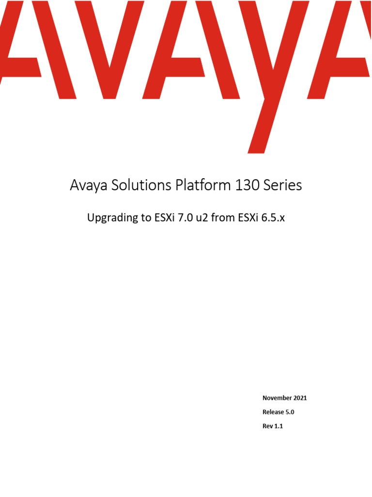 ASP130-UpgradingtoESXi7 0u2fromESXi6 5-R5 0-Rev1 1 | PDF