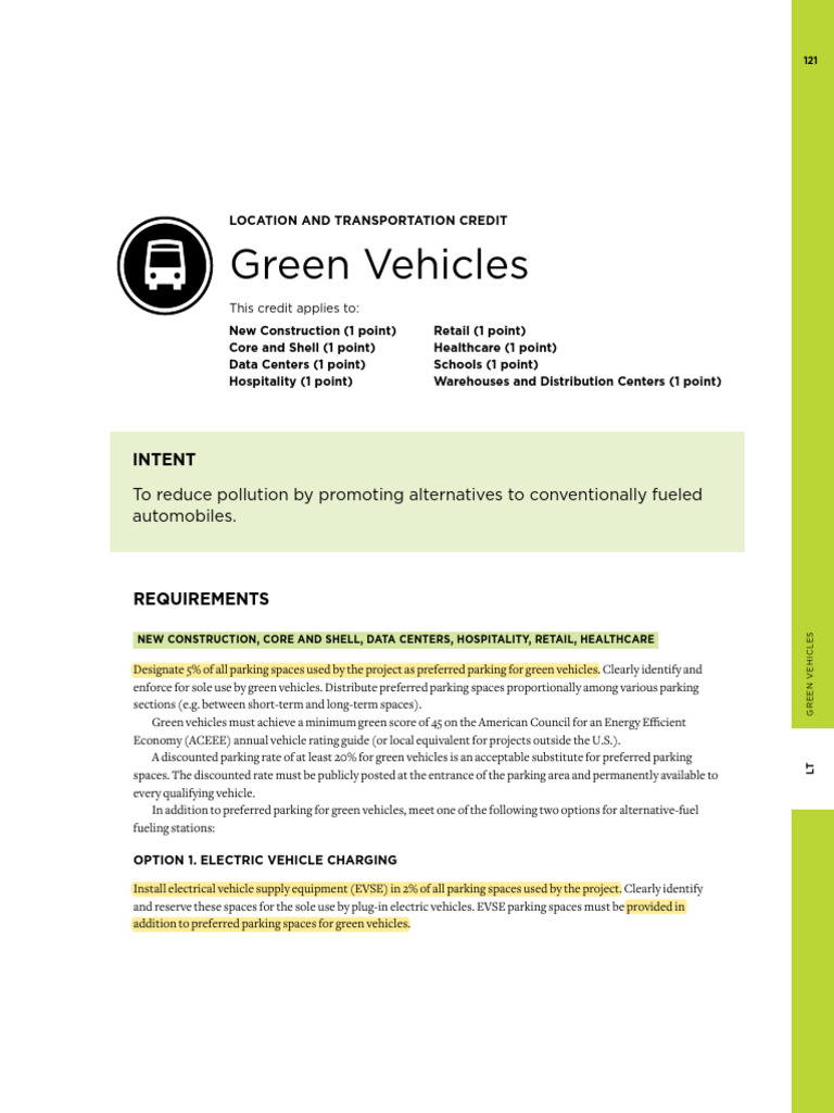 Green Vehicles | PDF | Parking | Sustainable Technologies