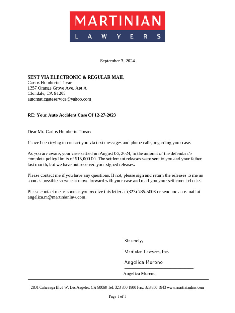 Client Contact Letter #4 | PDF