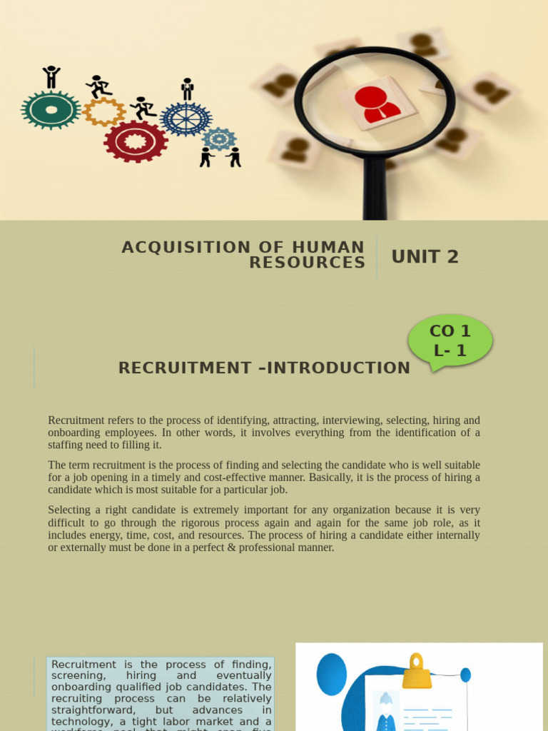 Unit 2 HRM | PDF