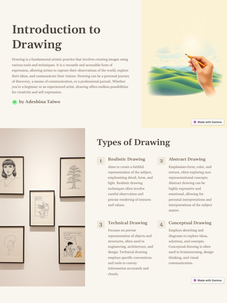 Introduction To Drawing | PDF