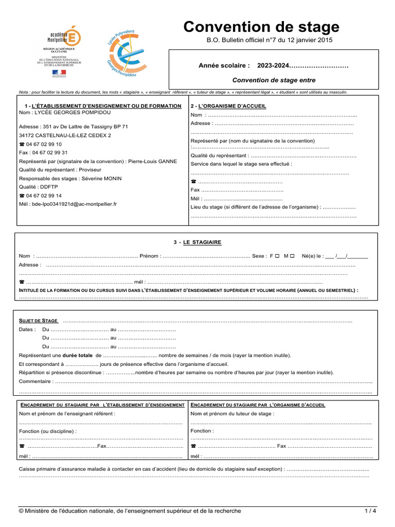 Convention Stage BTS 2023 2024 | PDF