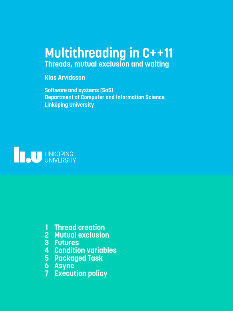 cpp multi threading concepts | PDF cpp multi threading concepts | PDF