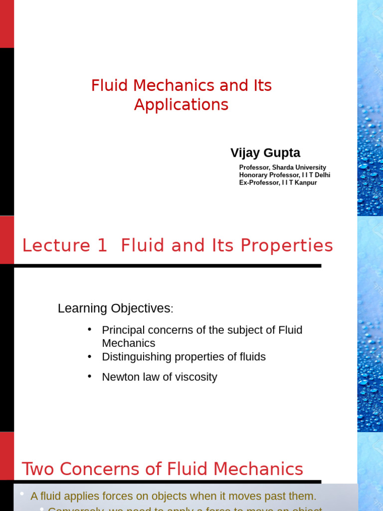1. Introduction to fluids | PDF