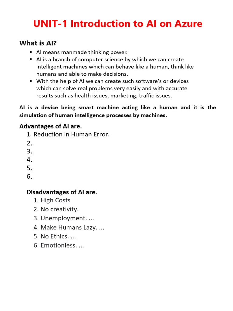 Module-1 Ai Azure PDF | PDF