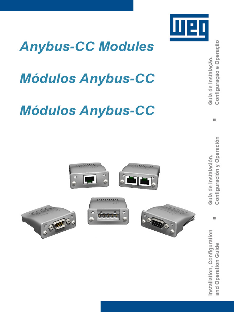 WEG Modulos de Comunicacao Anybus CC 0899 5648 Guia de Instalacao en Es PT | PDF | Equipo ...