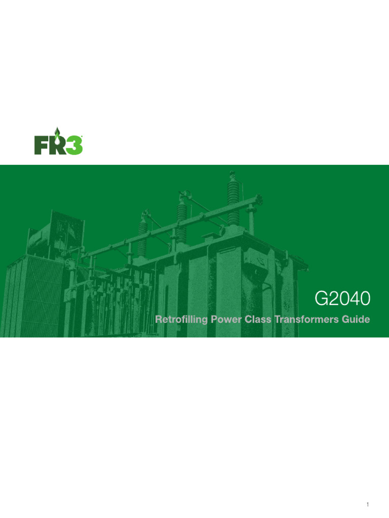 G2040 - FR3 Retrofilling Power Class Transfrmers Guide - 2020e | PDF