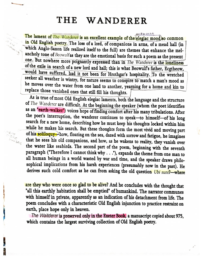 Şiir 1 The Wanderer | PDF