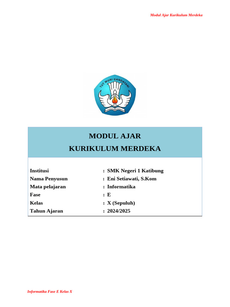 Modul Ajar Literasi Digital | PDF | Komputer