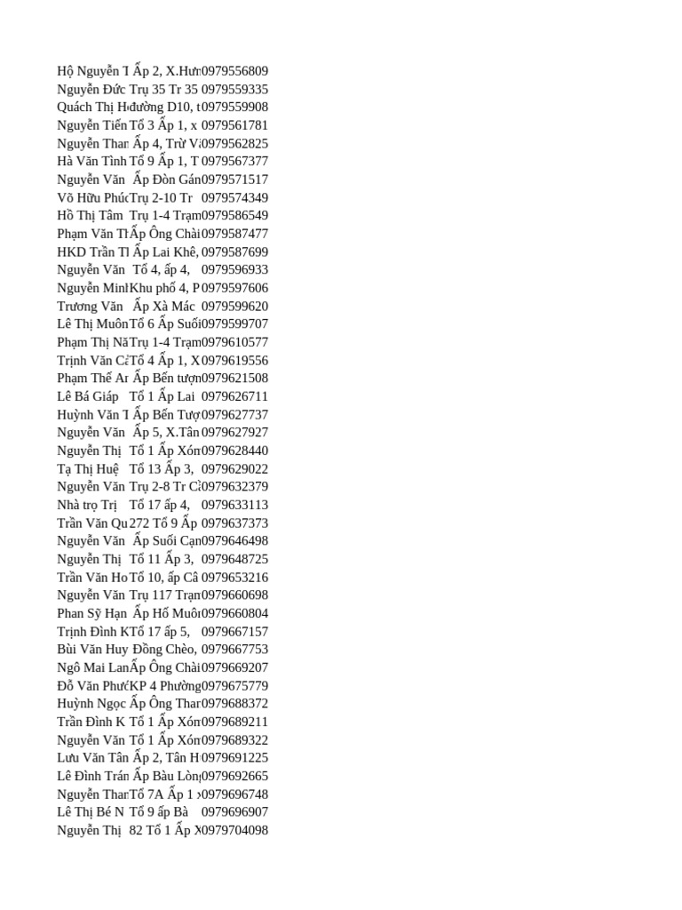 DATA KH HCM - BD 5 | PDF