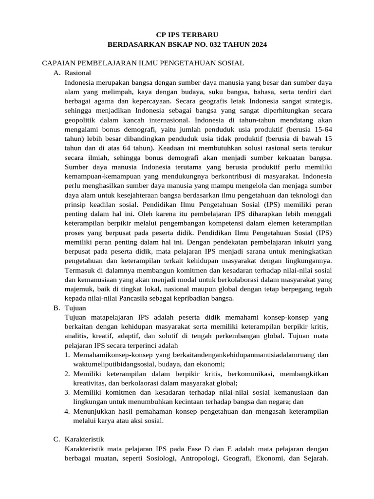 CP Ips Terbaru | PDF