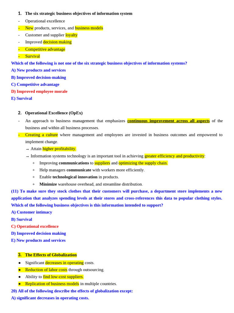 Mis - Final Revision | PDF